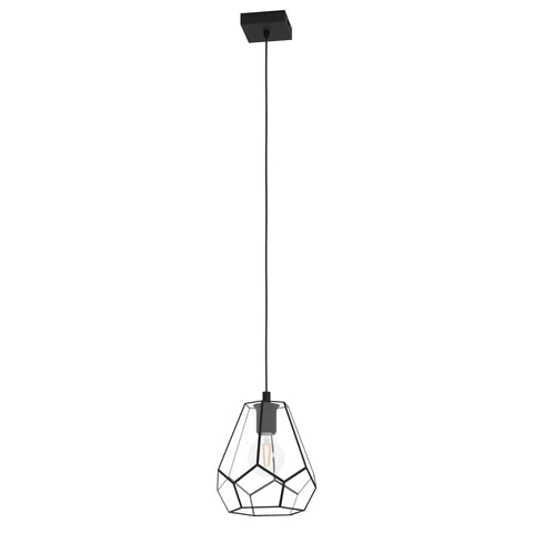 Mardyke Black/Glass Pendant Light – Lighting Network Mackay